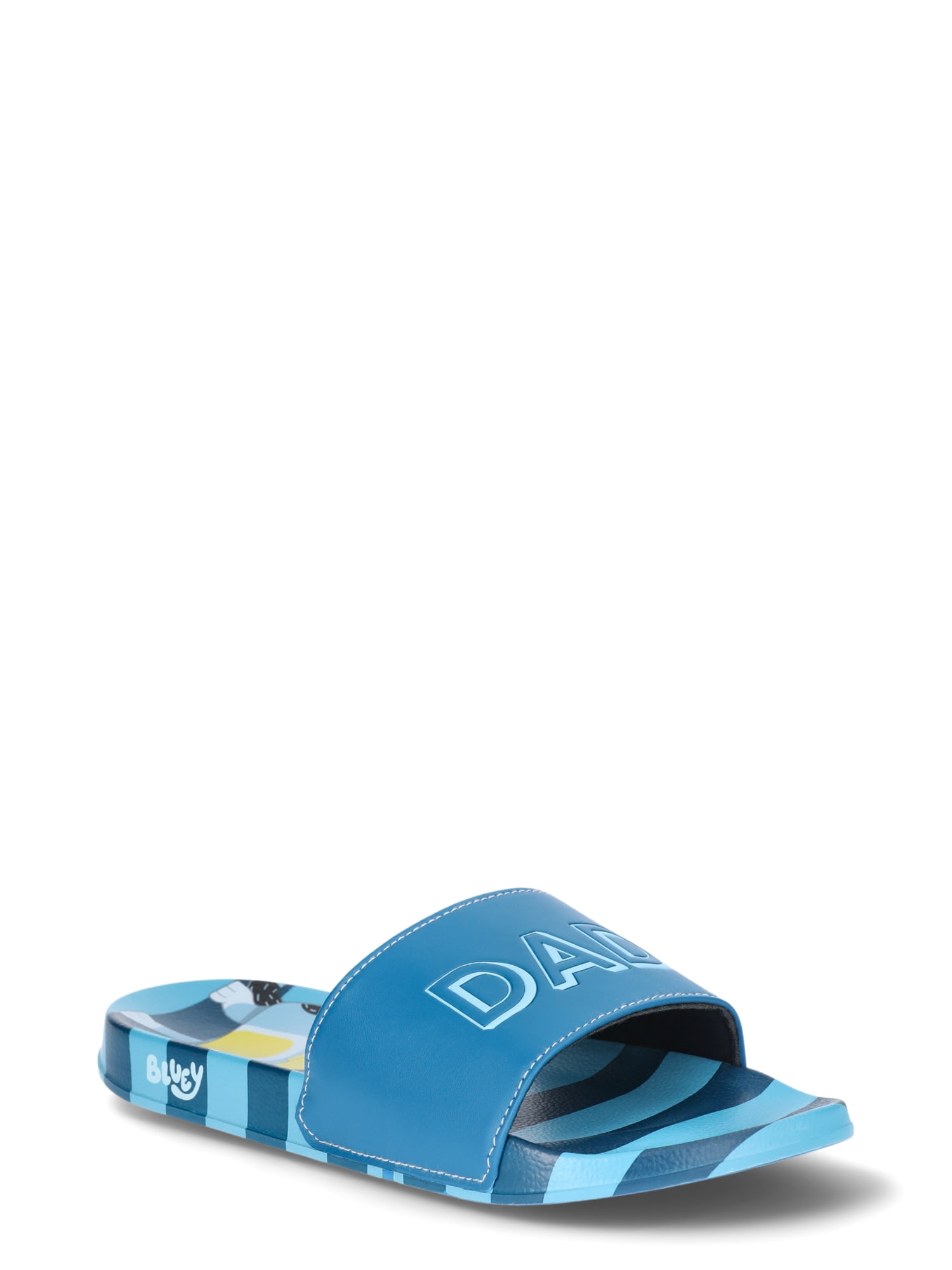Bluey Men's Dad Goals Soccer Slide Sandals - Walmart.com