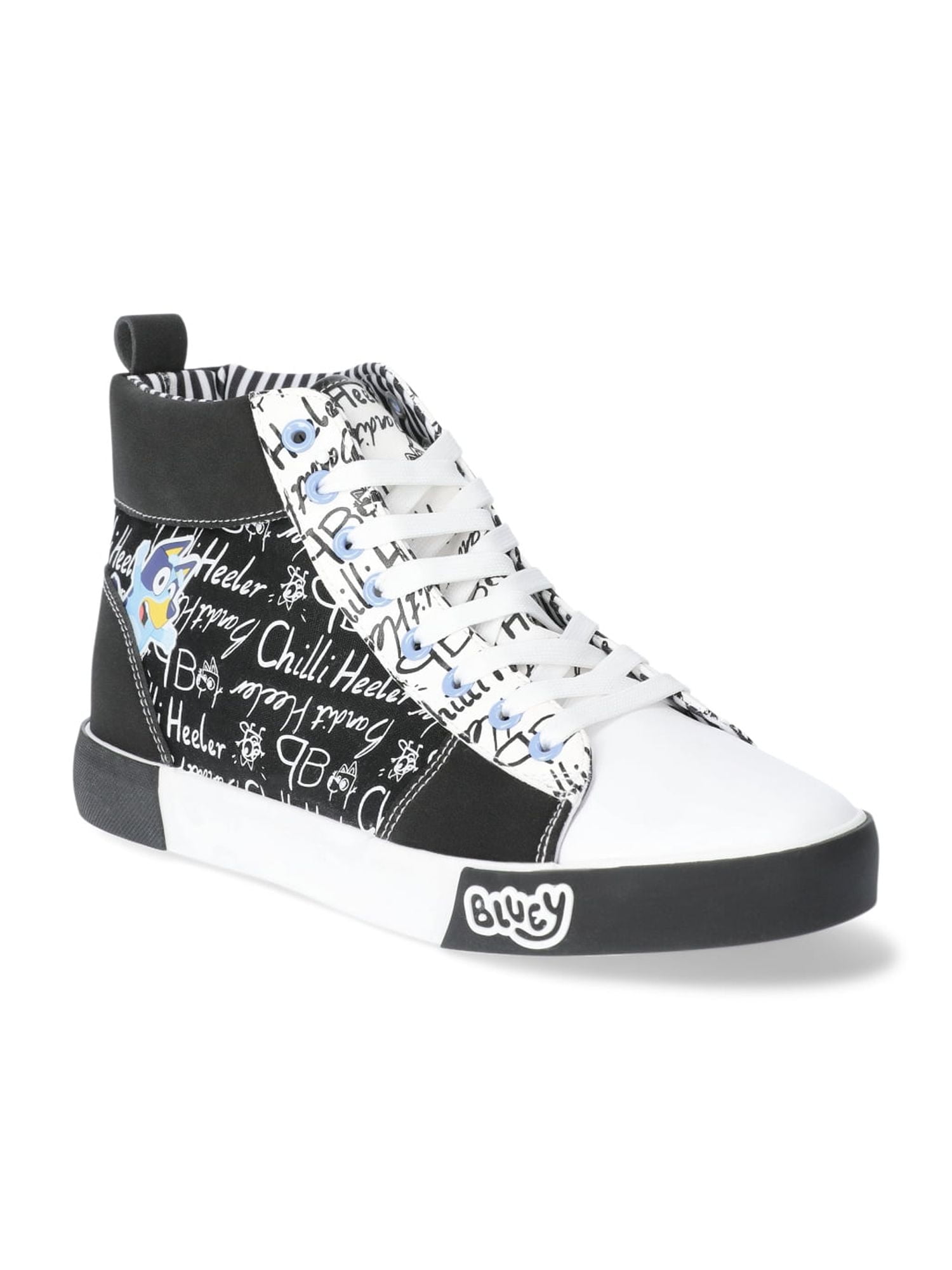 Bluey Adult Lace-Up High Top Sneaker - Walmart.com