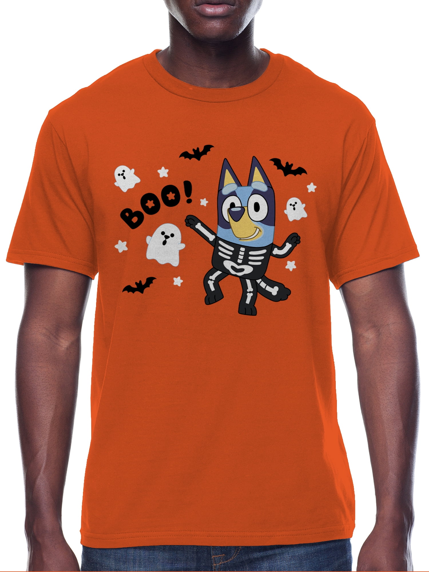 Brandclub - Bluey, Mens Graphic Halloween Tee, Boo, Sizes S-3XL