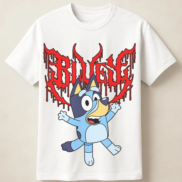 Bluey Metal Drip Unisex T-Shirt For Fans Of Fun And Bold Style ...
