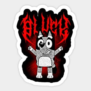 Bluey Metal Style Sticker Bluey Stickers For Kids, Bluey Stickers Party ...