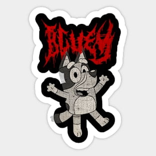 Bluey Metalcore Vintage Sticker Bluey Stickers For Kids, Bluey Stickers ...