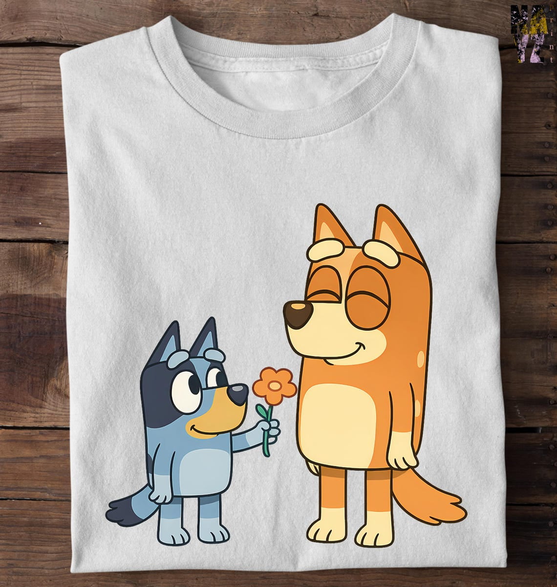 Bluey Mom And Child Shirt, Bluey Tee, Cute Cartoon Dog T-Shirt, Bluey ...