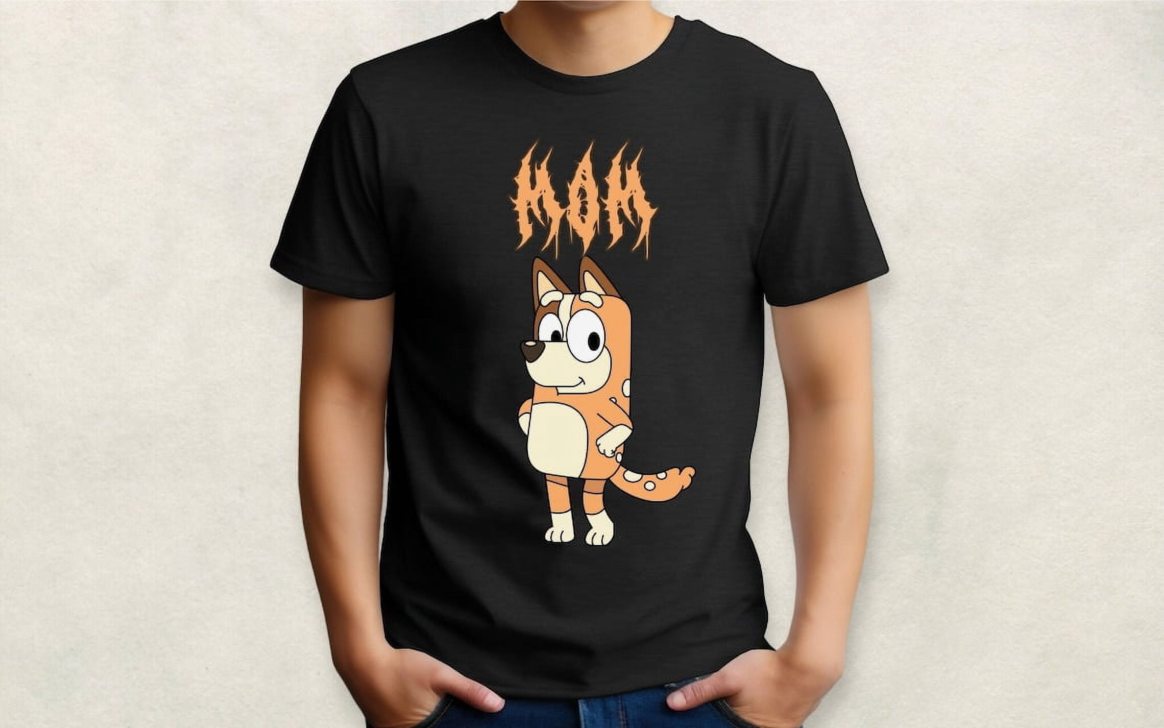 Bluey Mom Chilli Metal Shirt, Goth Disney, Deathmetal, Blegh, Rock N ...