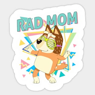 Bluey Mom, Chilli Rad Mom Sticker Bluey Stickers For Kids, Bluey ...