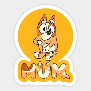 Bluey Mom Chilli Sticker Bluey Stickers For Kids, Bluey Stickers Party ...