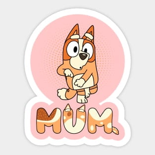 Bluey Mom Chilli Sticker Bluey Stickers For Kids, Bluey Stickers Party ...