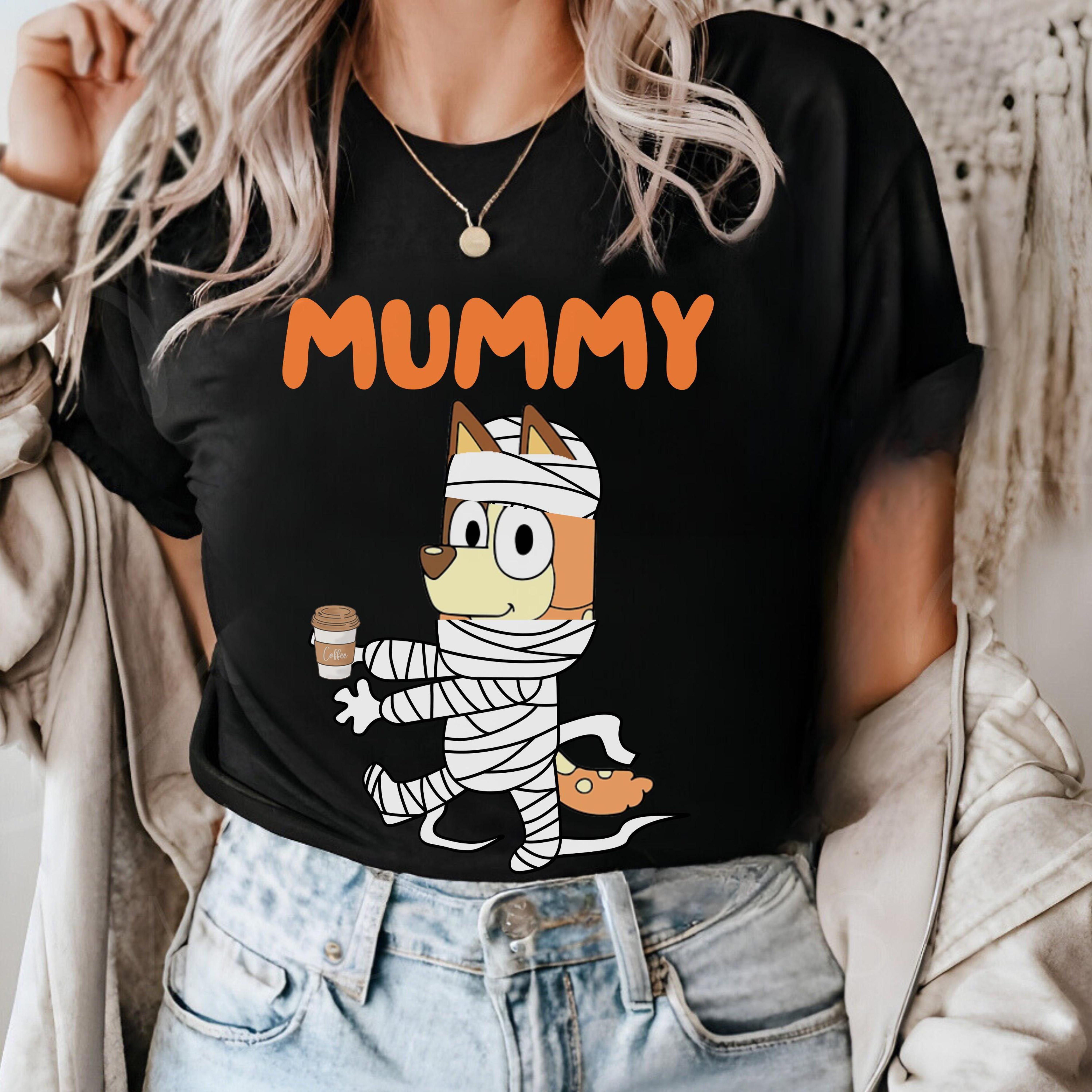 Bluey Mom Halloween Shirt Bluey Halloween Costume Mom Bluey T-Shirt ...