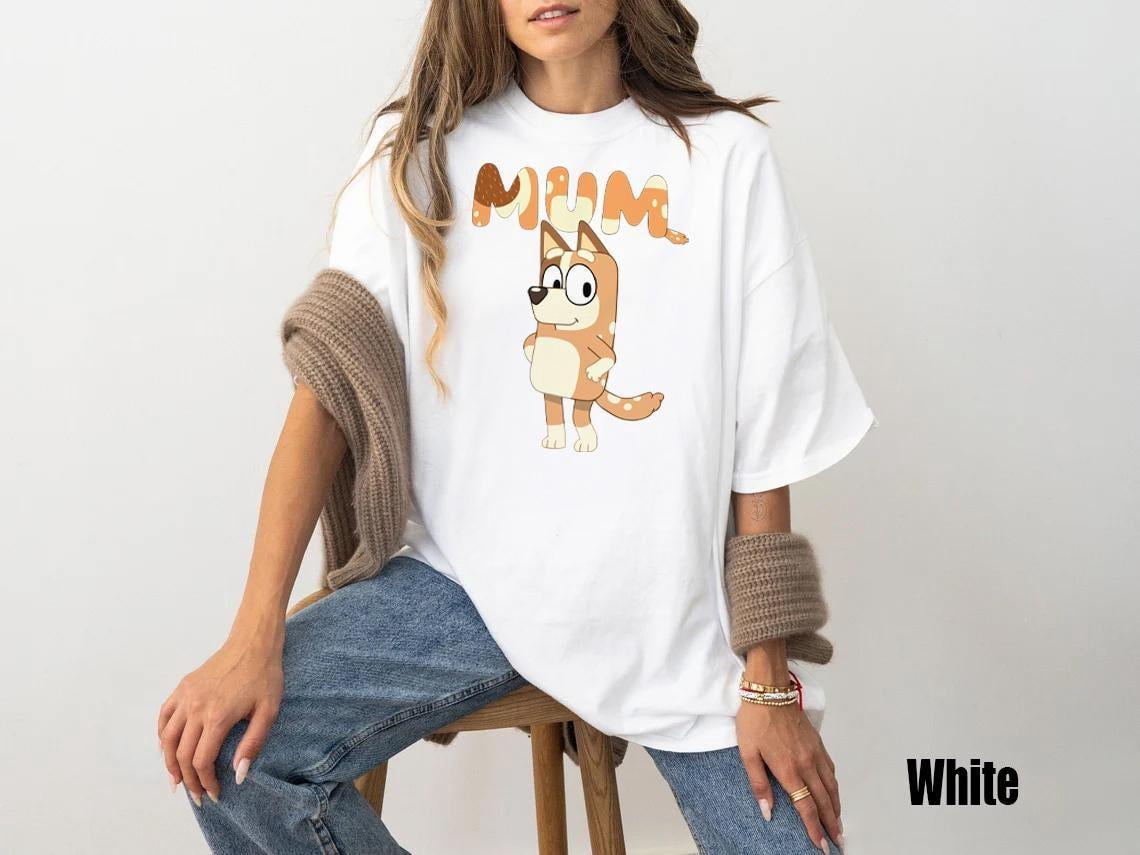 Bluey Mom Shirt Bluey Family Shirt/ Retro Chilli Heeler Shirt/ Mum ...