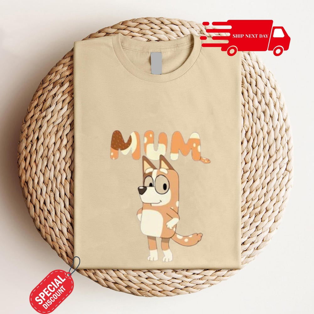 Bluey Mom Shirt, Retro Chilli Heeler Tee, Bluey Family Birthday Shirt ...
