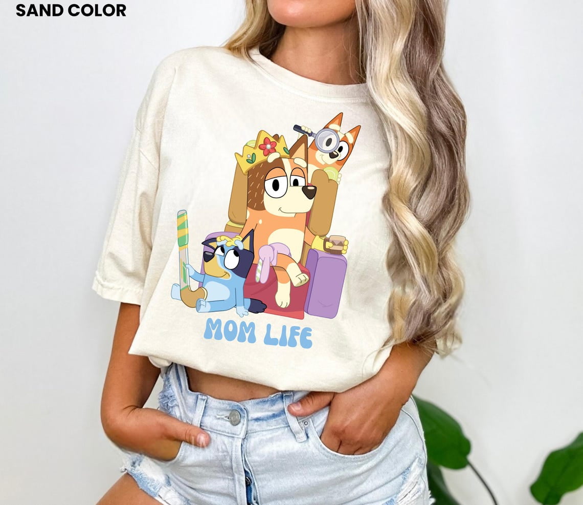 Bluey Mommy Shirt, Mom life Bluey Shirt, Cool Mums Club Chilli T-shirt ...