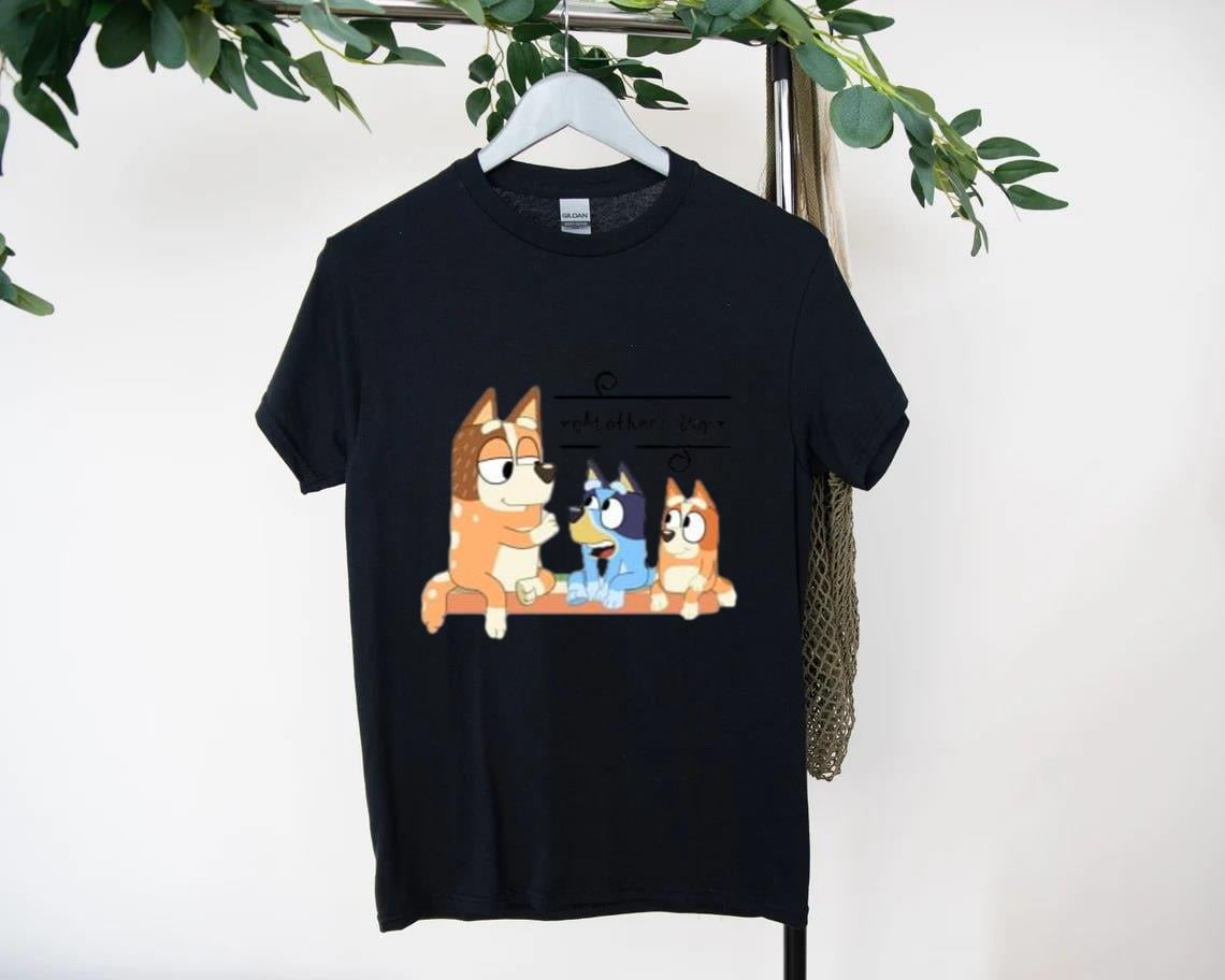 Bluey Mother's Day Bluey Mom Family Tribute Design T-Shirt, for men ...