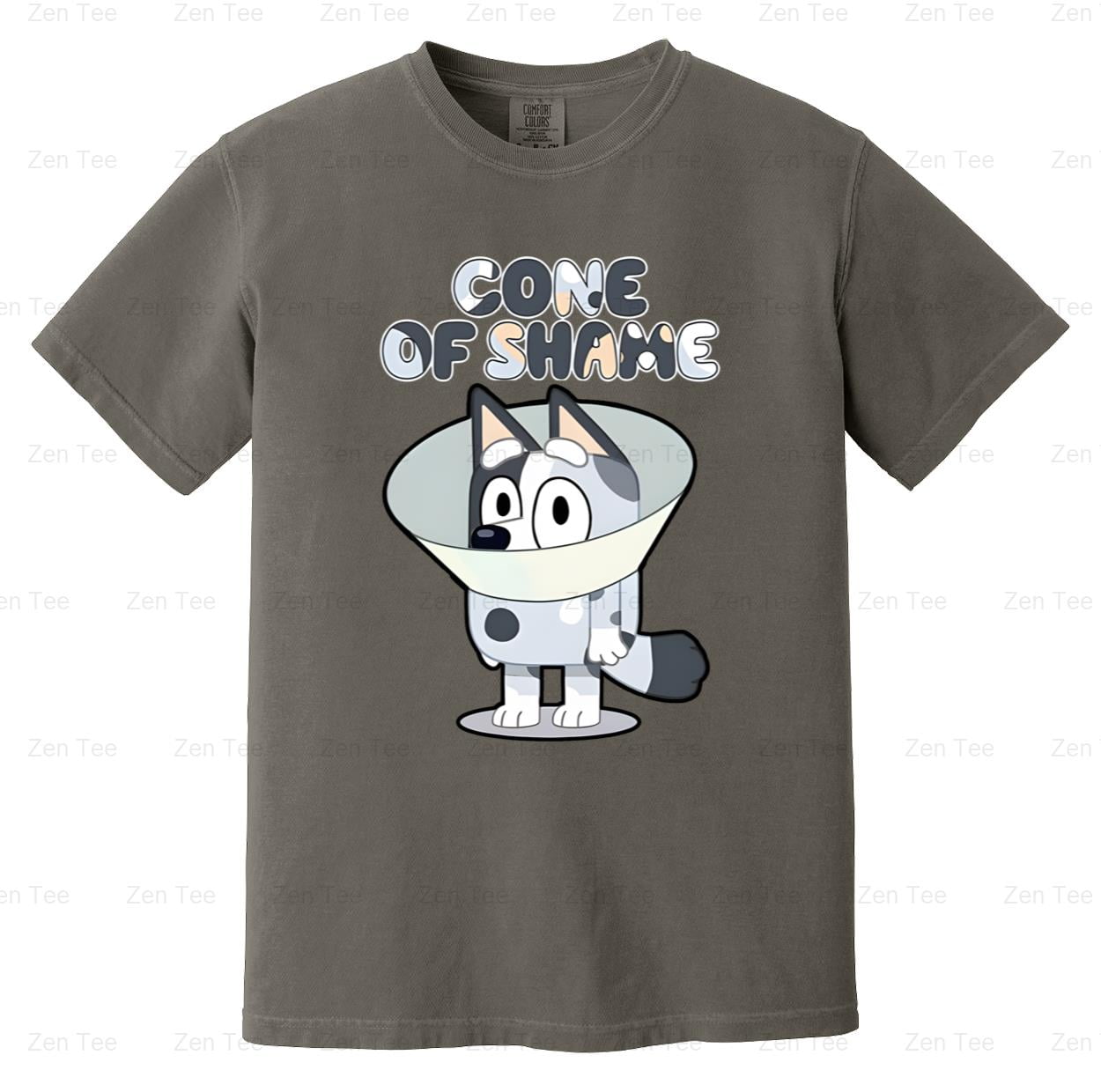 Bluey Muffin Cone Of Shame Family Shirt, Cartoon, Dog, Merch, Fan ...