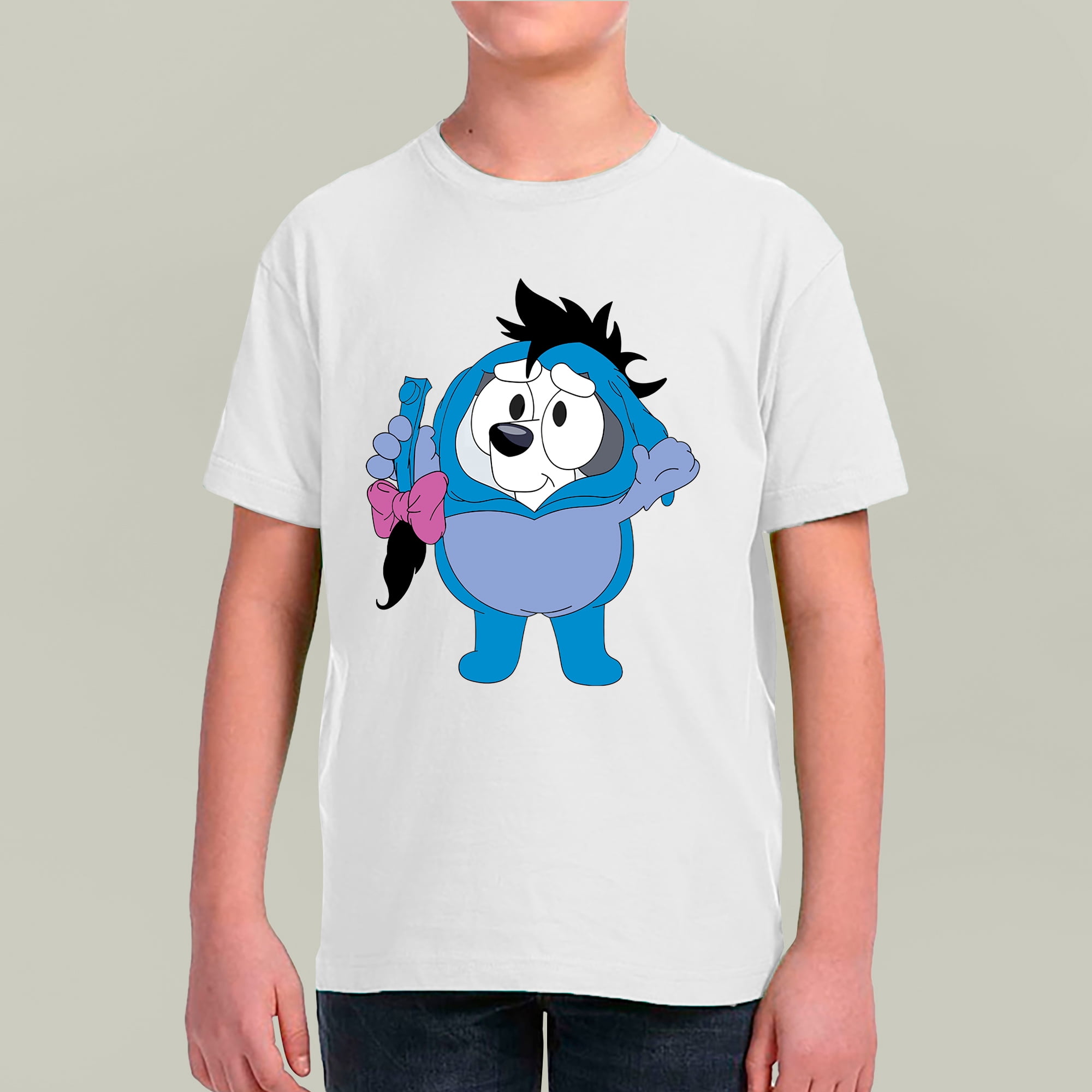 Bluey Muffin Dressed As Eeyore T-Shirt Kid Shirt, Size L, Natural Tee ...