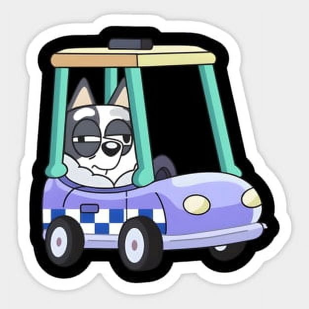Bluey Muffin In Car Sticker Phone Decal Water Bottle Stickers Car ...