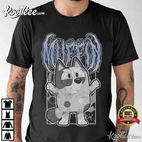 Bluey Muffin Metal Goth Punk T-Shirt Shirt, Size L, Tee Black New ...