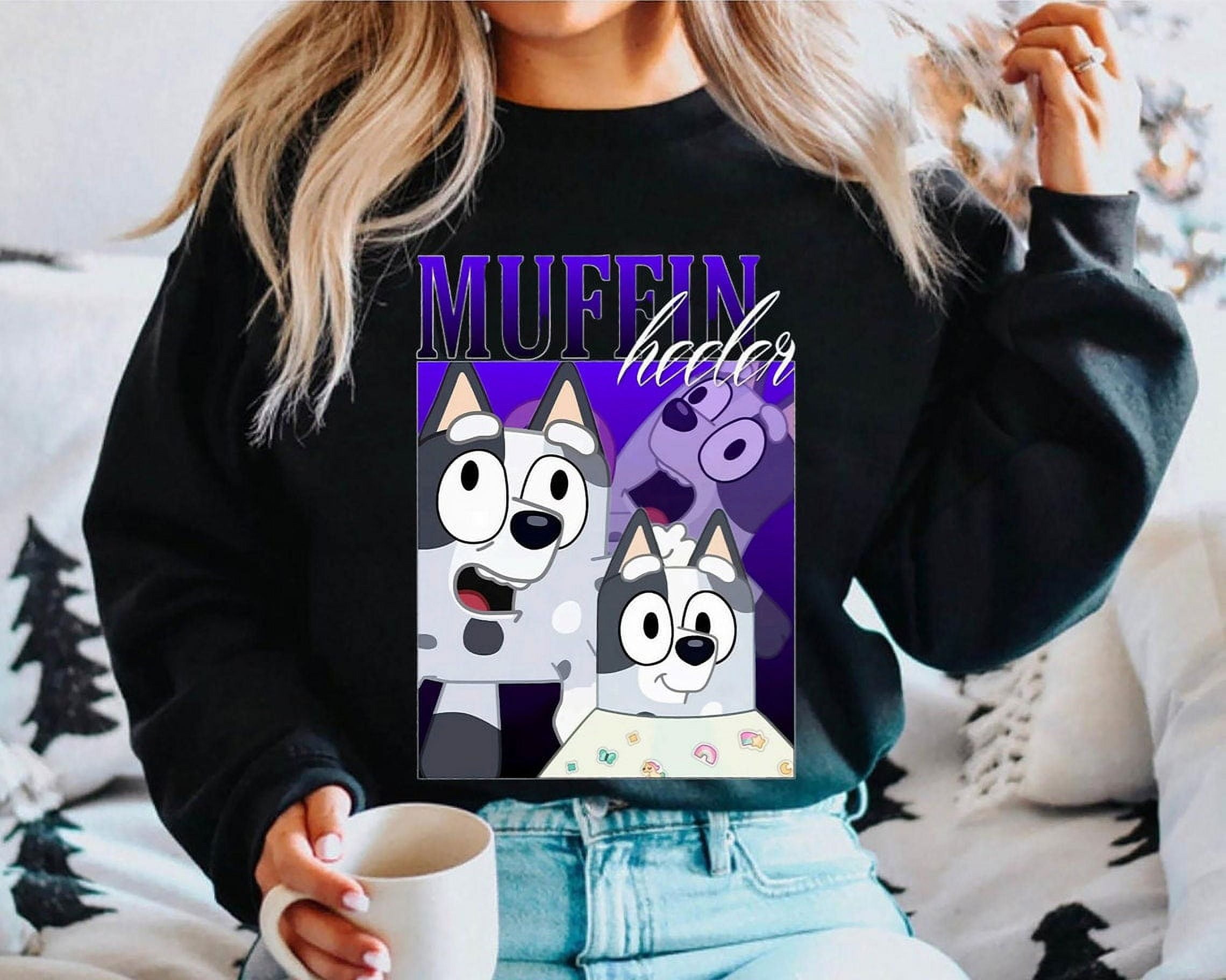 Bluey Muffin Metal Sweatshirt, Muffin Emotions Shirt, Bluey Muffin ...