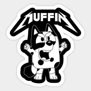 Bluey Muffin Sticker Bluey Stickers For Kids, Bluey Stickers Party ...