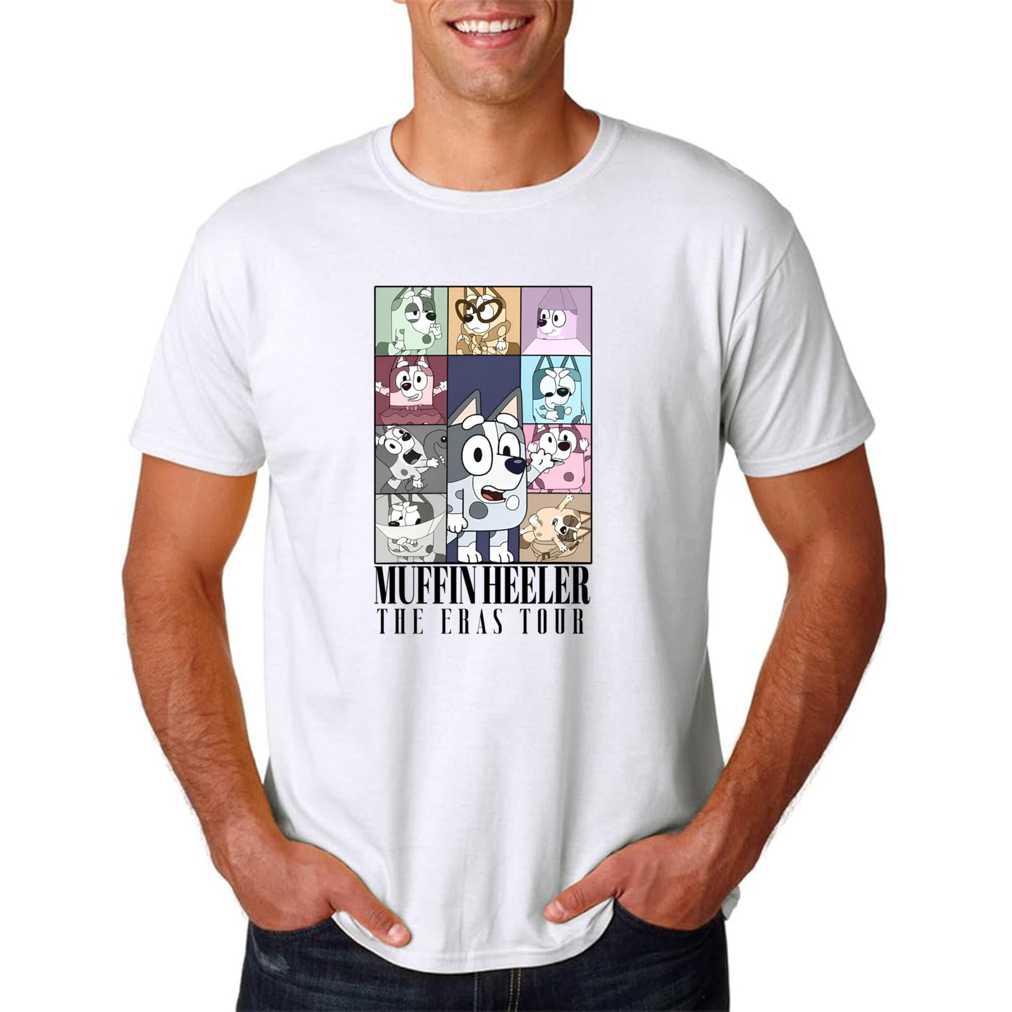 Bluey Muffin The Era Tour Shirt, Blue Y Muffin Shirt, Muffin Heeler ...