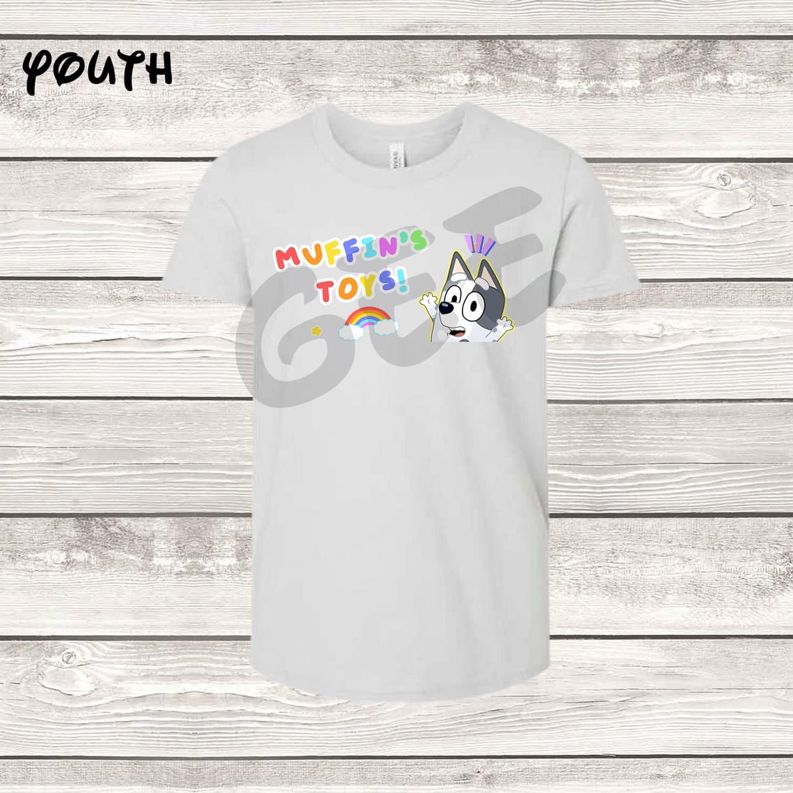 Bluey Muffin Unboxing Toy Show Channel Logo Shirt Tshirt Adult Youth ...