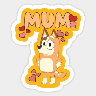 Bluey Mum, Bluey Family, Retro Chilli Heeler, Mum Bluey Birthday Party ...