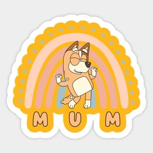 Bluey Mum Chilli Dance Sticker Bluey Stickers For Kids, Bluey Stickers ...