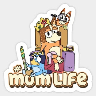 Bluey Mum Life Sticker Phone Decal Water Bottle Stickers Car Decals ...