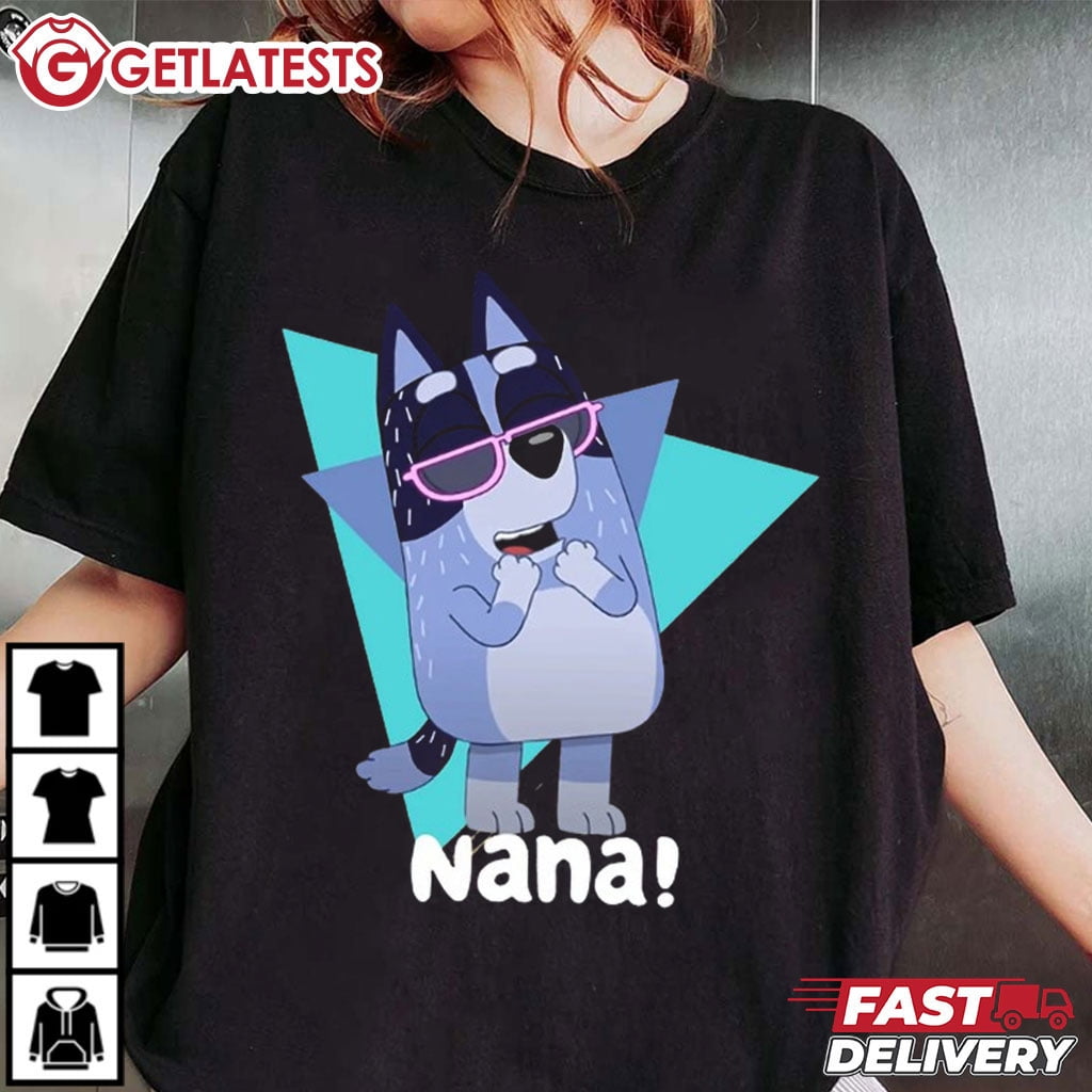 Bluey Nana Hang On I’ll Just Get My Glasses T-Shirt - Walmart.com