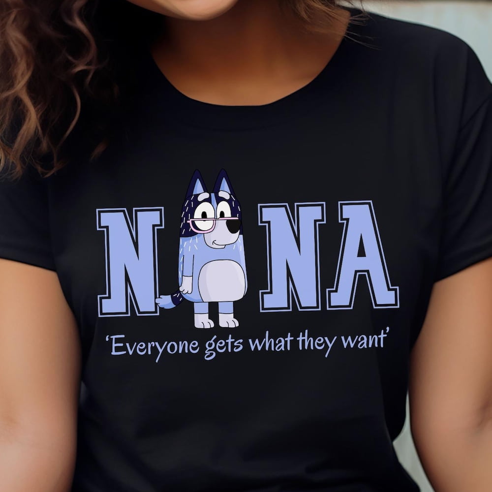 Bluey Nana Nona Tee, Grandma Chris, Grandma Tee, Mothers Day Bluey ...