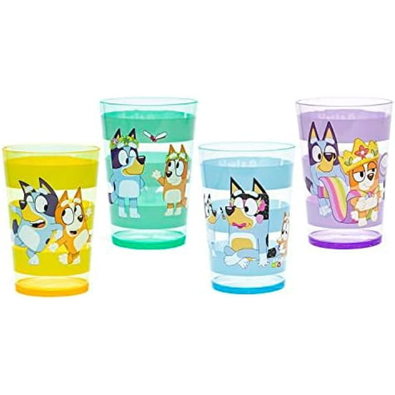 Bluey Nesting Tumbler Set Includes Durable Plastic Cups with Variety ...