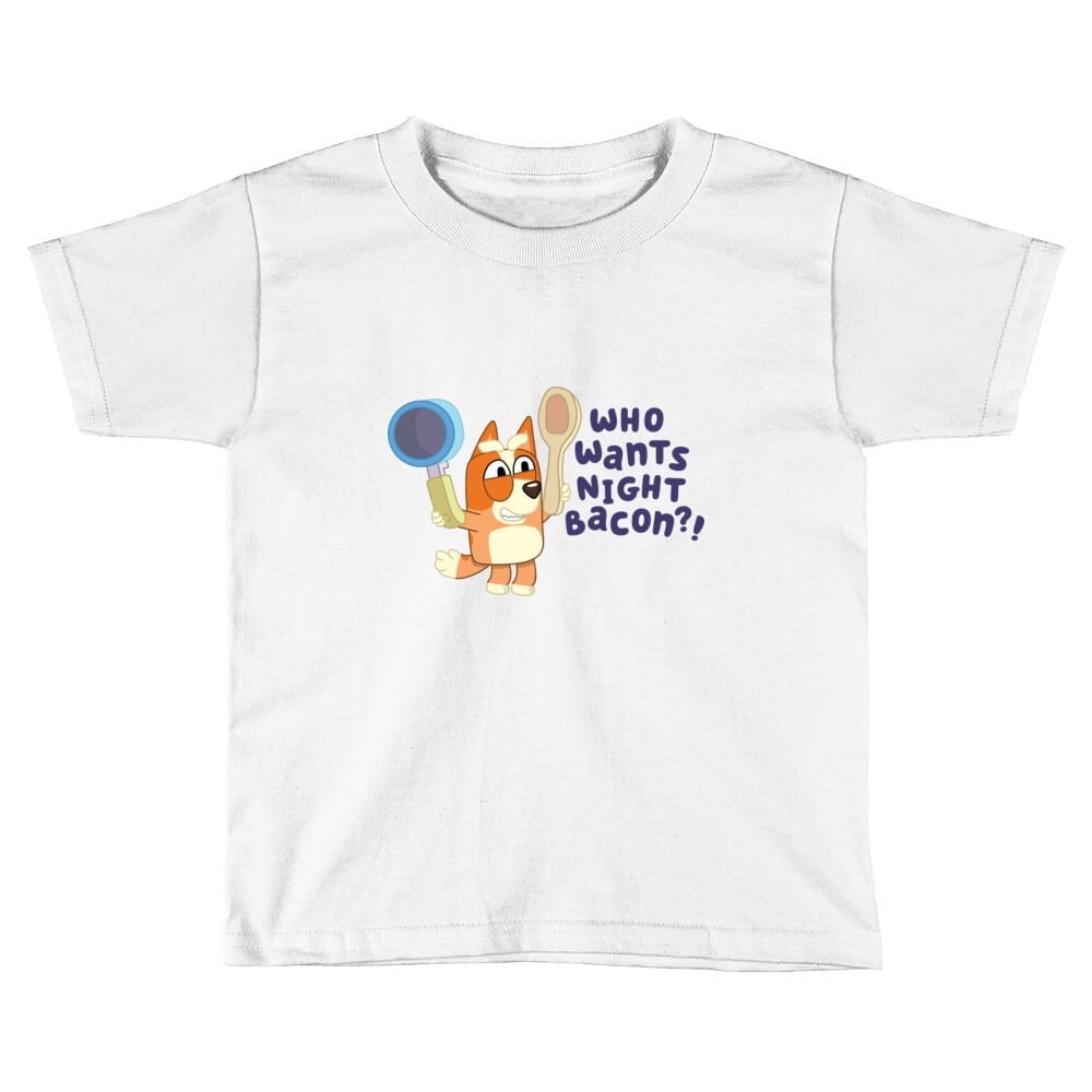 Bluey Night Bacon, Fun Family Birthday Tee, Bella Canvas Toddler Shirt ...