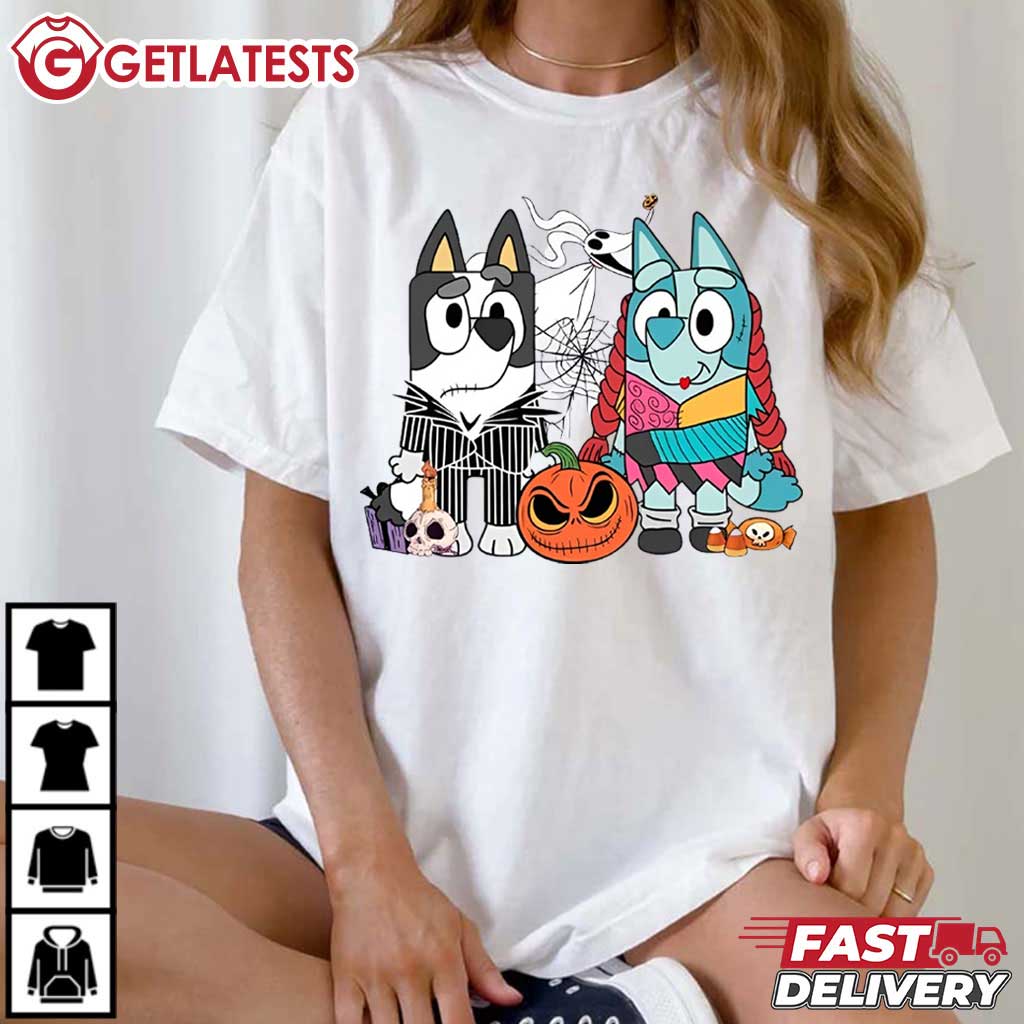 Bluey Nightmare Before Christmas Halloween T-Shirt - Walmart.com