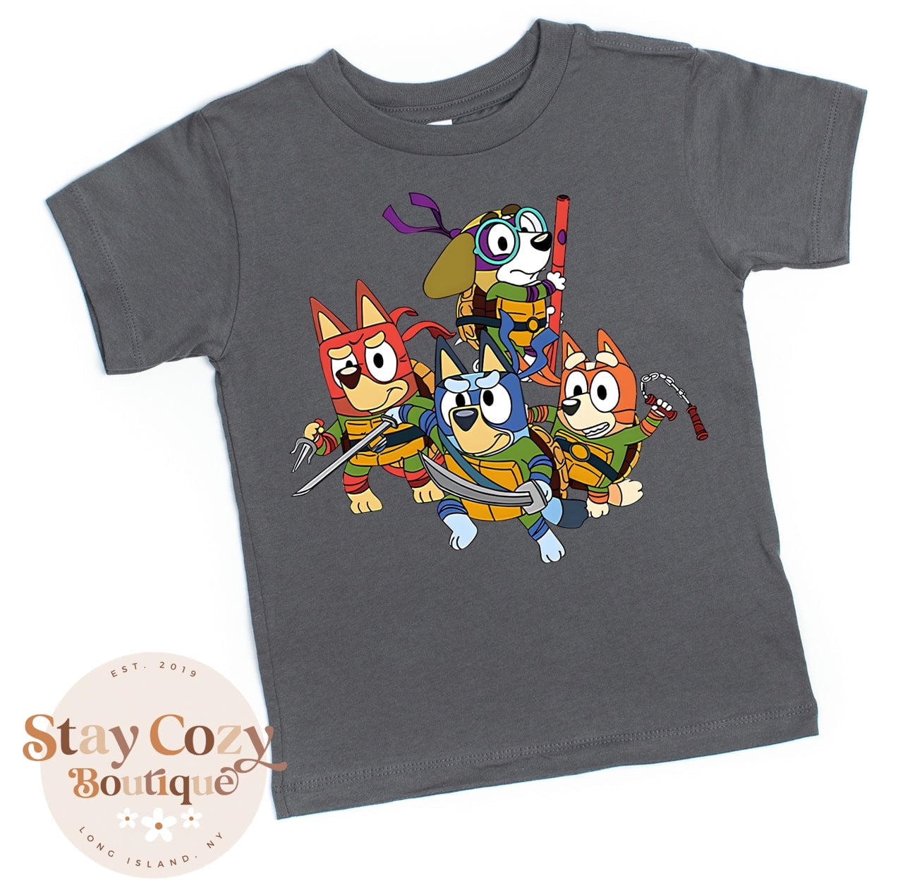 Bluey Ninja Turtles T-Shirt, Bluey Family Friends Shirt Shirt, Size Xl ...