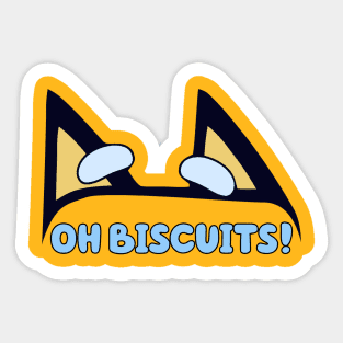 Bluey Oh Biscuits! Sticker Bluey Stickers For Kids, Bluey Stickers ...