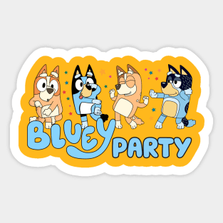 Bluey Party Sticker Bluey Stickers For Kids, Bluey Stickers Party ...