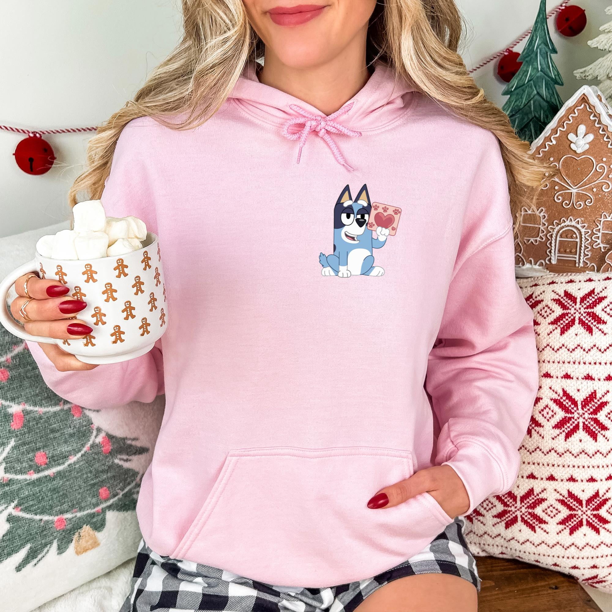 Bluey Paw Prints on My Heart Valentine Shirt, Logo, Valentines Clothing ...