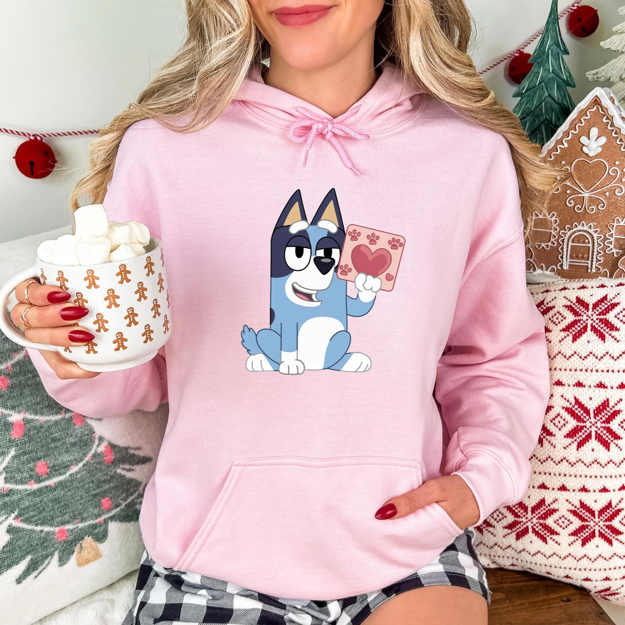 Bluey Paw Prints on My Heart Valentine Shirt, Valentines Clothing ...