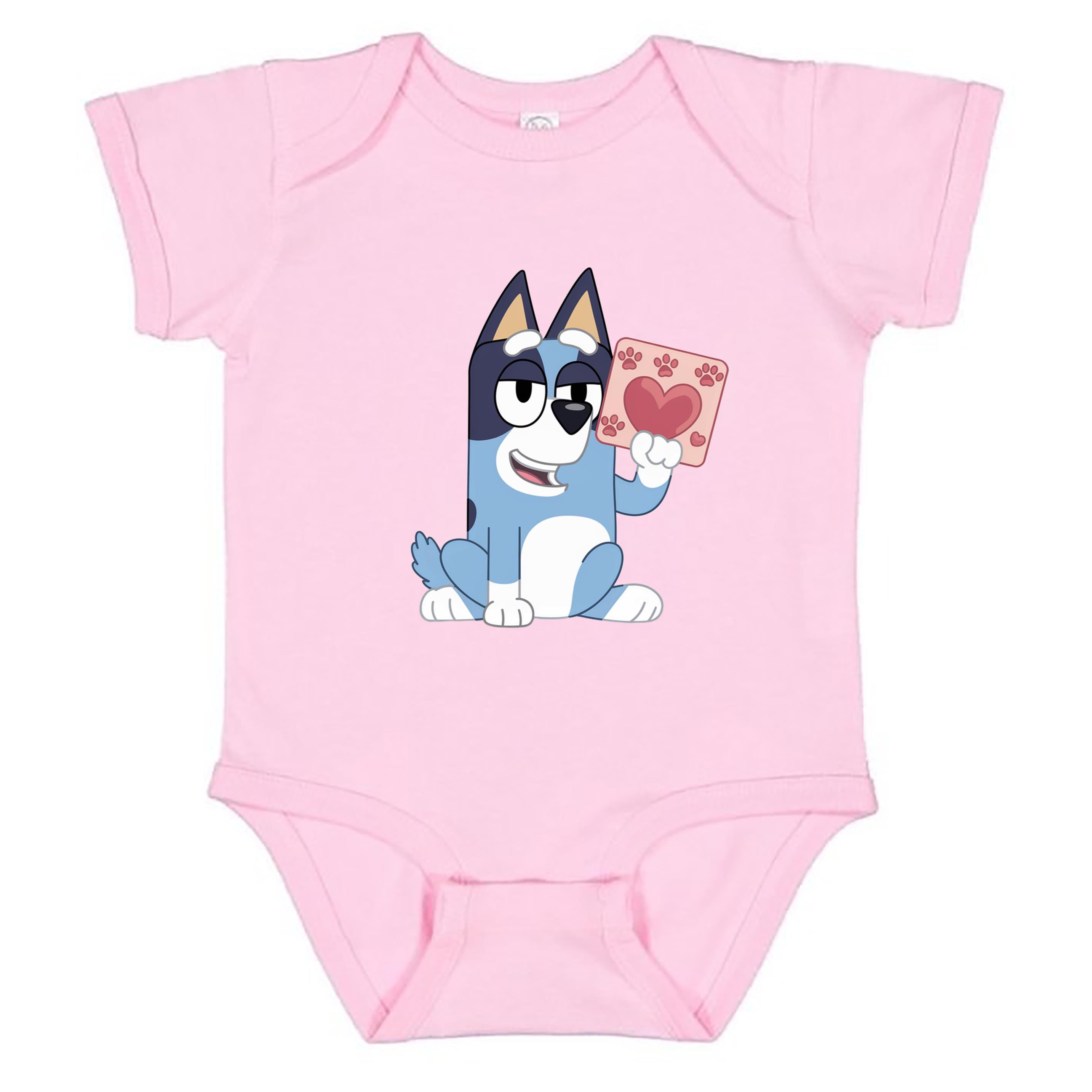 Bluey Paw Prints on My Heart, Cute Romantic Cartoon Dog, Adorable Love ...