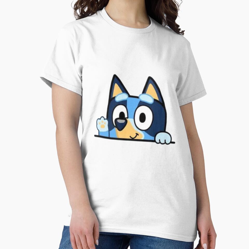 Bluey Peeking Bluey Classic T-Shirt - Walmart.com