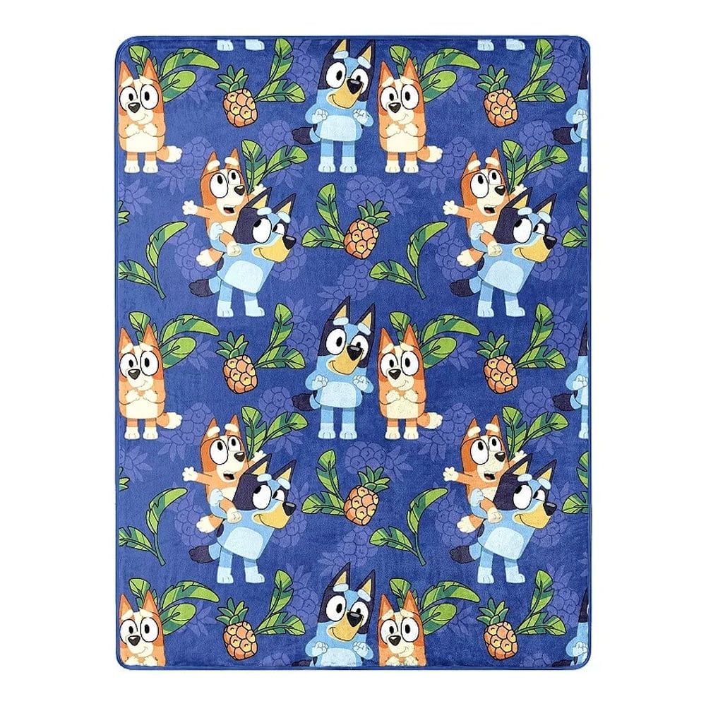 Licensed Character Bluey Pineapple Polyester Throw, 46 x 60, Minky ...