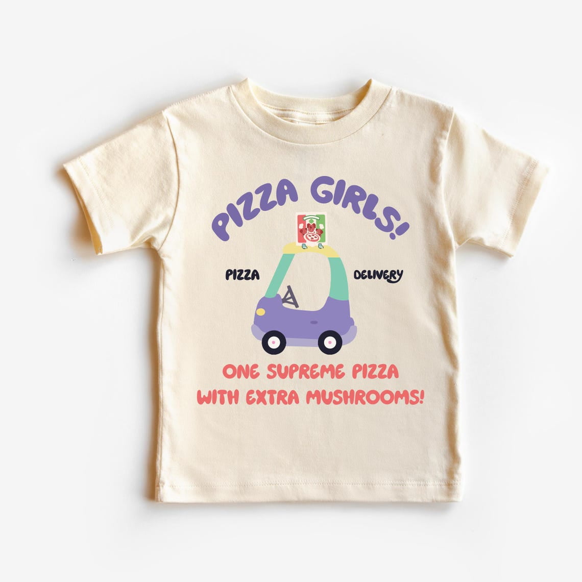 Bluey Pizza Delivery Fun Tee, Cute Toddler Cartoon, Bella Canvas ...