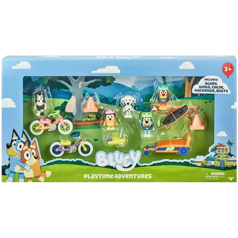 Bluey, Mermaid Tails Figure Pack, Includes Bluey and Bingo, Toddler Toy ...