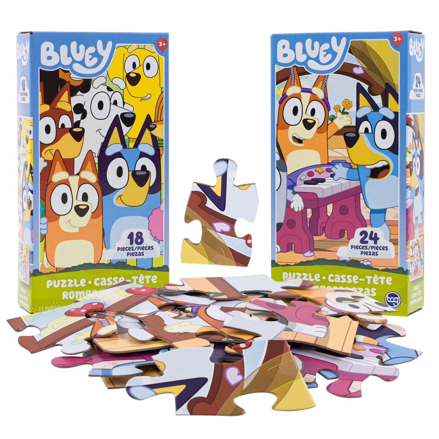 Bluey Assorted Jigsaw Puzzles, 24 Piece Pack of 2 - Walmart.com