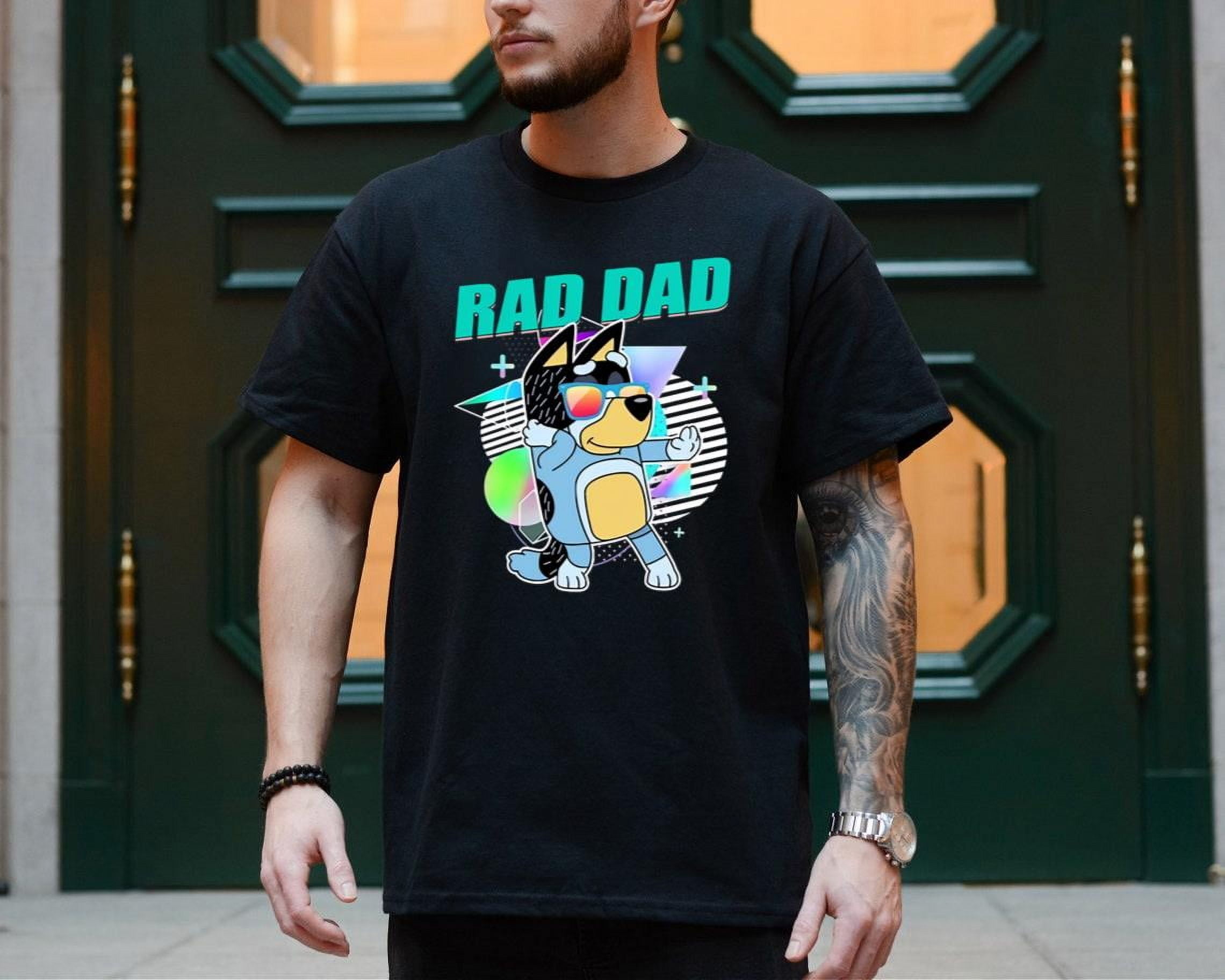 Rad Dad Bluey Shirt, Bandit Bluey Dad Shirt, Bluey Fathers Day Shirt ...