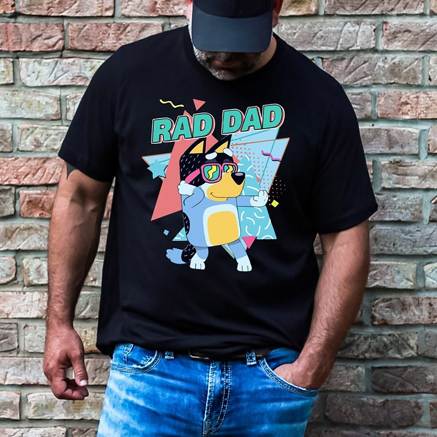 Bluey Rad Dad Shirt, Rad Dad T-shirt, Bluey Bandit Shirt, Dad Birthday ...