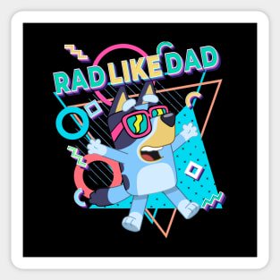 Bluey Rad Like Dad Sticker Bluey Stickers For Kids, Bluey Stickers ...