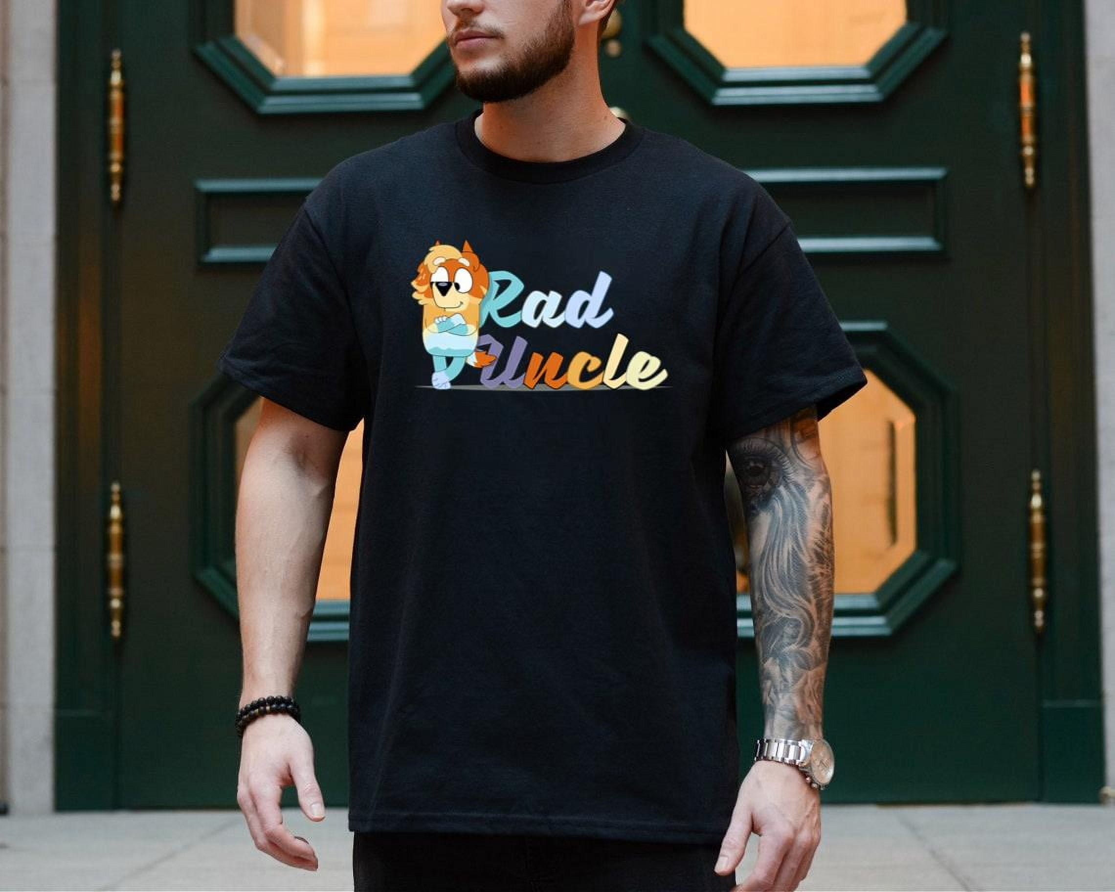 Rad Uncle Bluey Adult Shirt Blue Dog Lover Bluey And Bingo Tshirt ...