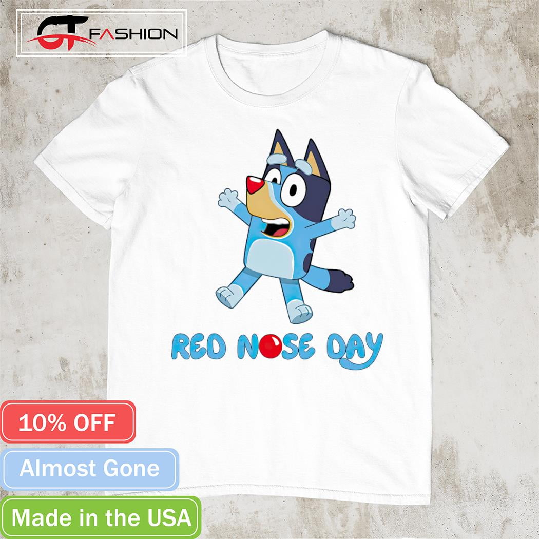 Bluey Red Nose Day shirt - Walmart.com