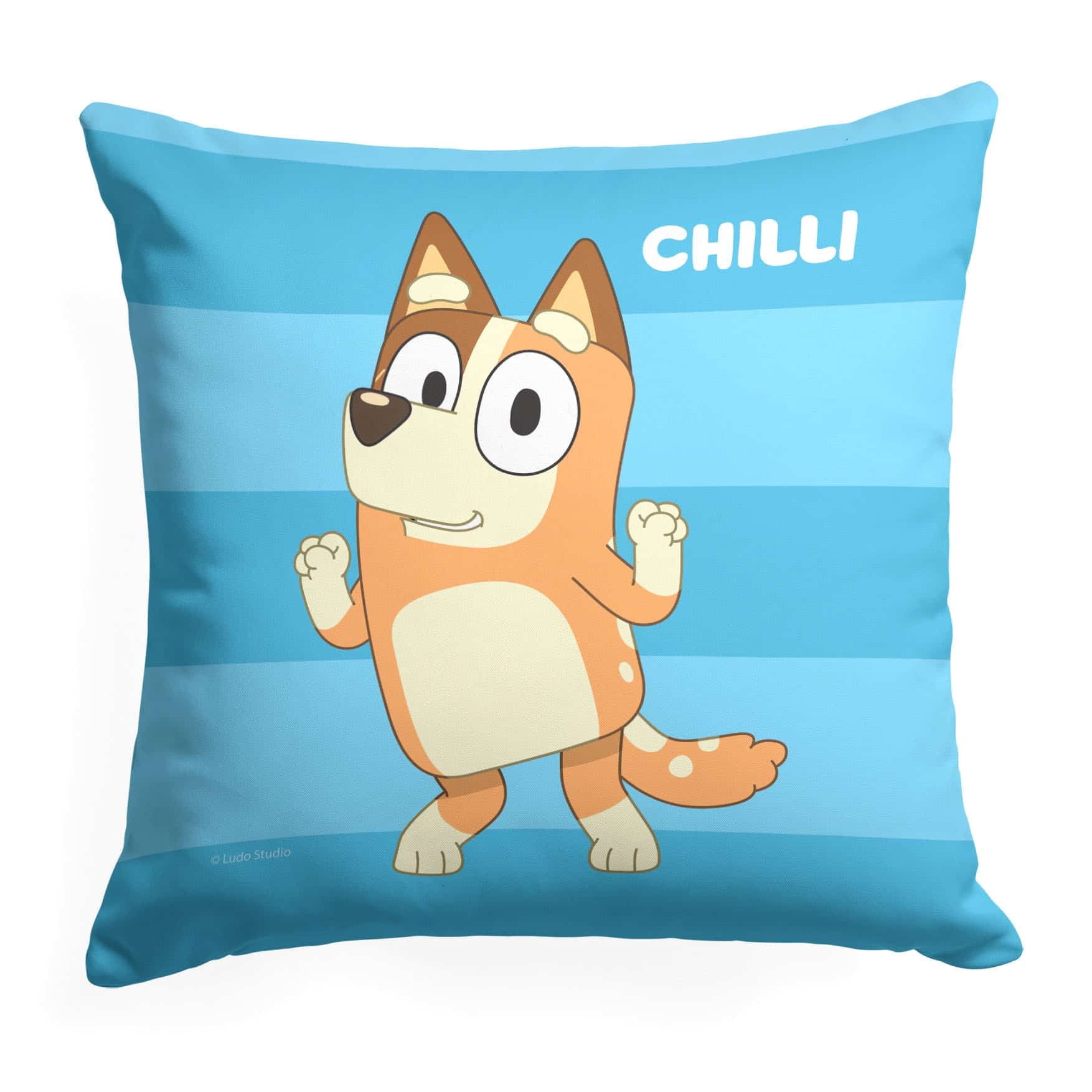 Bluey Roll Call Chilli Kids Printed Throw Pillow, 18 x 18 inches ...