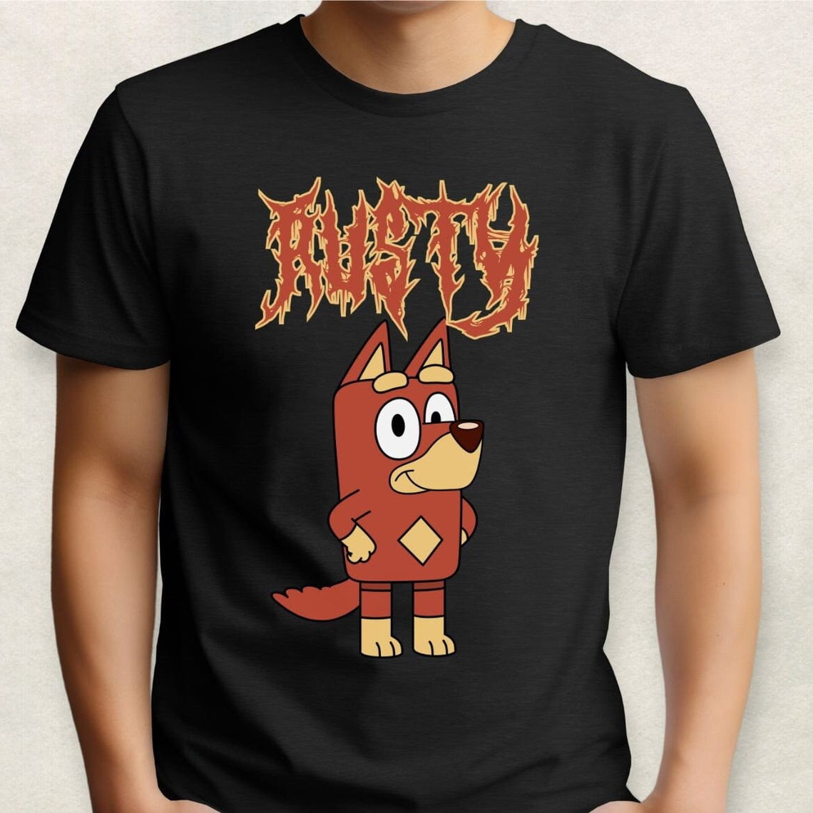 Bluey Rusty Metal Shirt, Black Metal, Goth Disney, Deathmetal, Blegh ...
